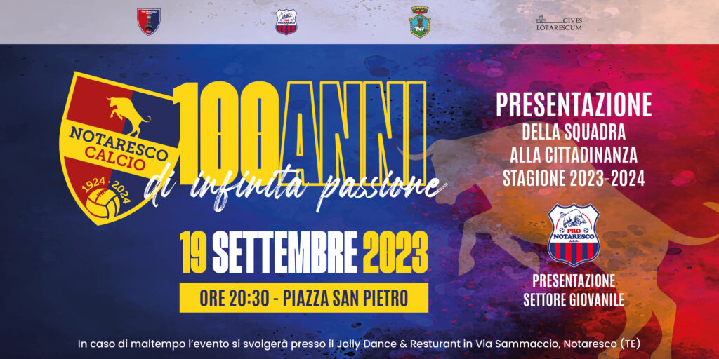 Notaresco calcio: presentazione in piazza verso il centenario - Notizie ...