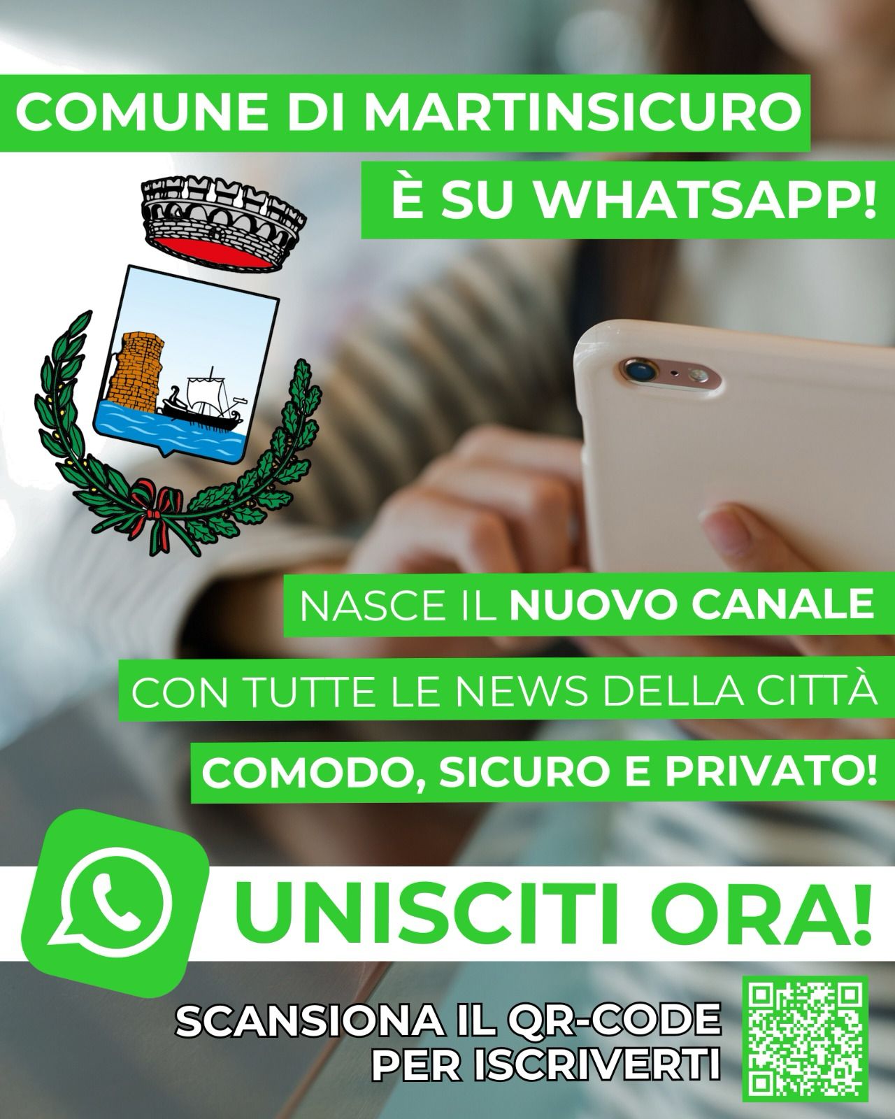 Nasce il Canale whatsapp del Comune di Martinsicuro: l'iniziativa ...