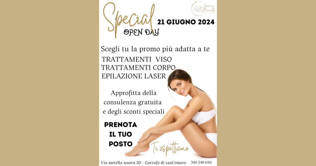 Luxury and Beauty Lab: Open Day, per trattamento Viso, Corpo oppure Laser. Il 21 giugno, potrai ...