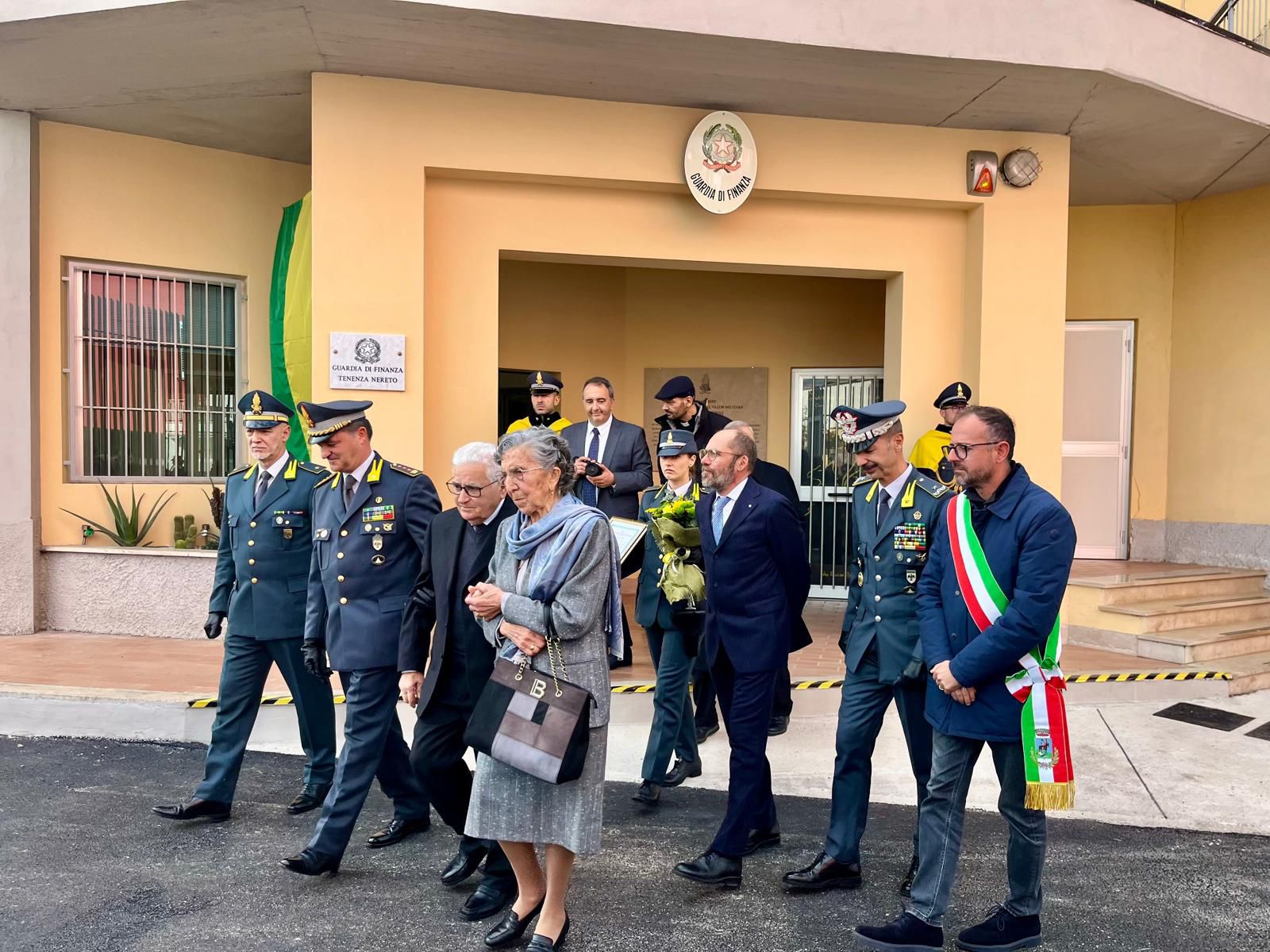 Nereto, la caserma della guardia di finanza intitolata a Giuseppe ...